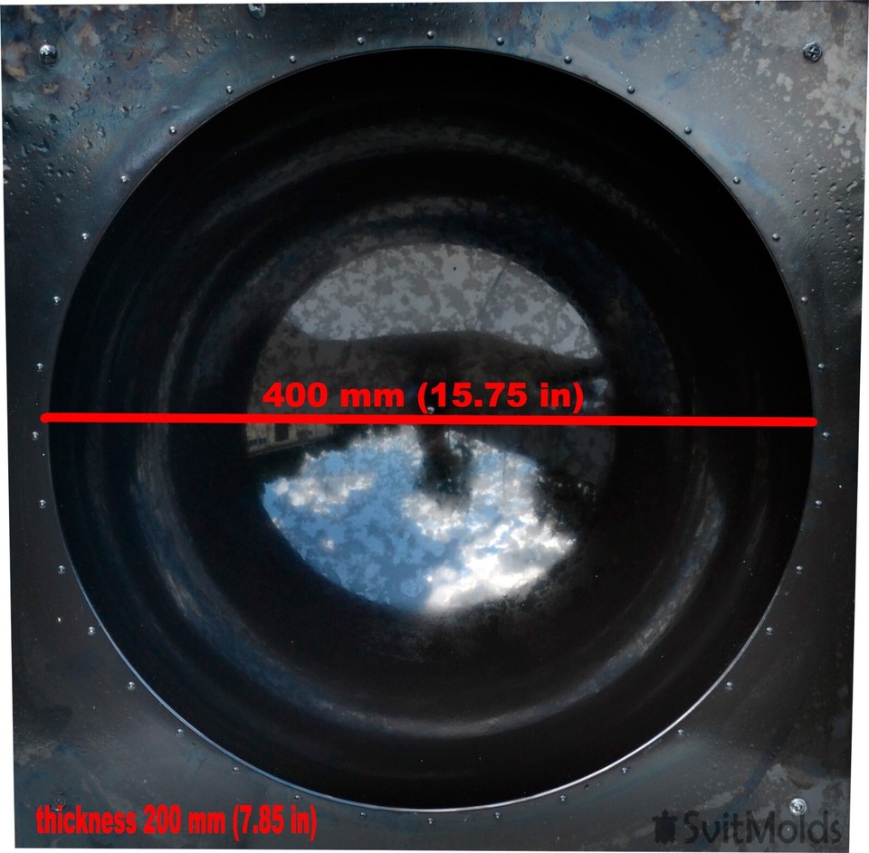 Mold Half Ball Sphere DIY Garden Decor Atlas Stone Semishpere Molds 15. ...