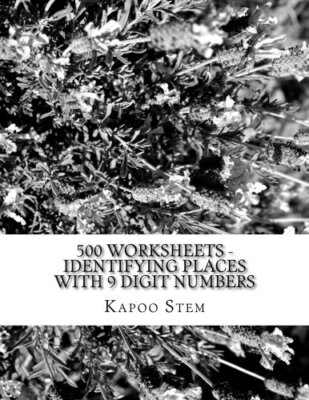 500 Worksheets - Identifying Places with 9 Digit Numbers: Math Practice ...