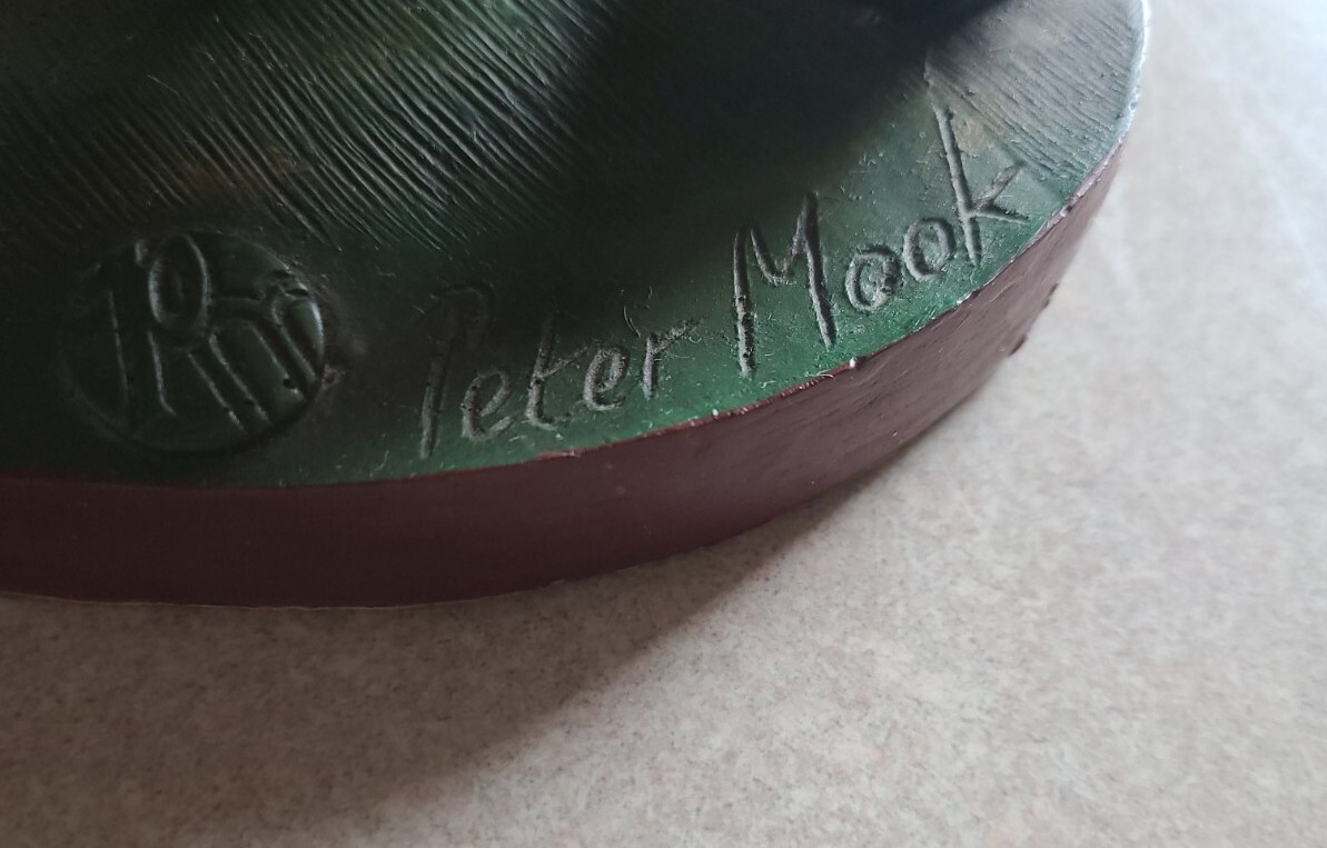 Vintage Peter Mook Statue Perfectionist Golfer Signed 12in Golfing ...