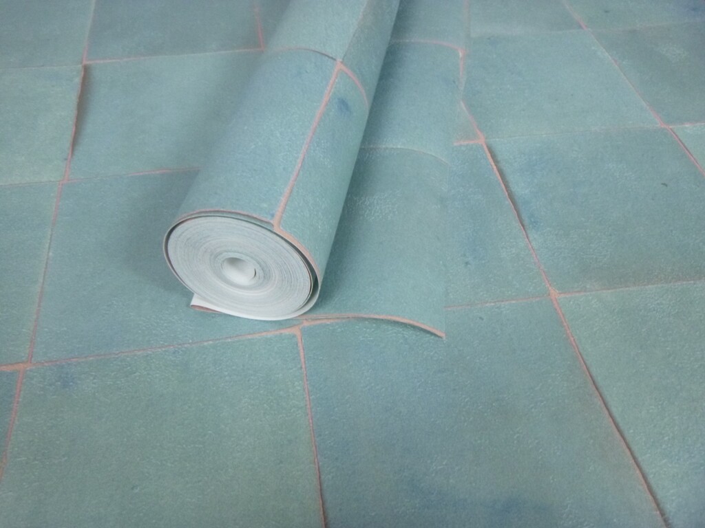 Tile On A Roll Wallpaper - Random Tiling Design - Nubia Kitchen ...