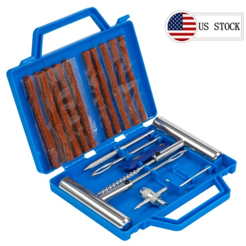 23 Pc Tire Repair Kit DIY Flat Tire Repair Car Truck Motorcycle Home ...