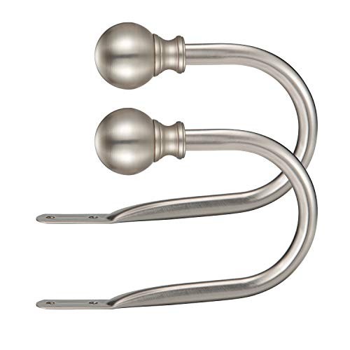 Decorative Drapery Holdbacks, Set of 2, Window Curtain Brackets Hooks ...