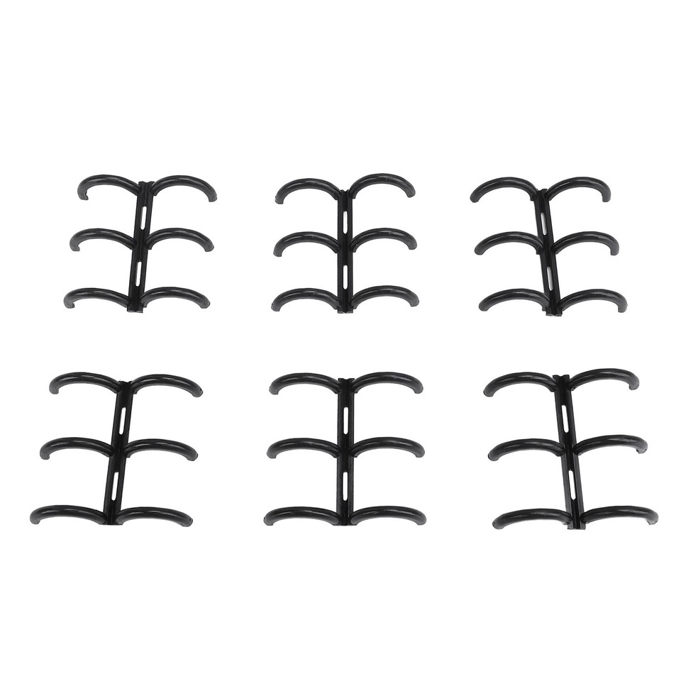 Black 50PCS Comb Binding Spine 16mm 3 Rings A4 PP Book Binder Spine For ...