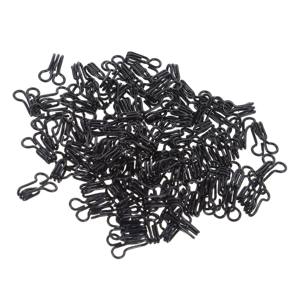 100 PCS Brass Hook and Eye Sewing Clasps Garment Fasteners Clothing ...