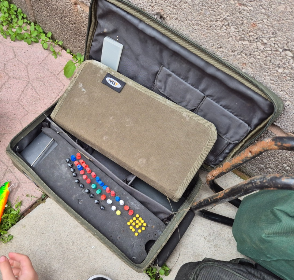 Team Daiwa Tackle box with job lot of course fishing terminal gear ...