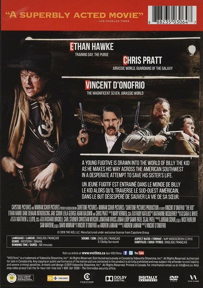 The Kid (DVD) Ethan Hawke, Dane DeHaan, Chris Pratt NEW 888235030647| eBay