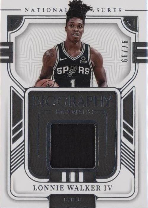 2022-23 Panini National Treasures - Biography Materials Lonnie Walker ...