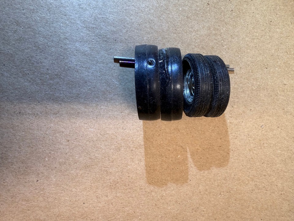 Pie Crust Slicks Chrome Reverse Wheel Skinny AMT Model Parts 1:25 ...