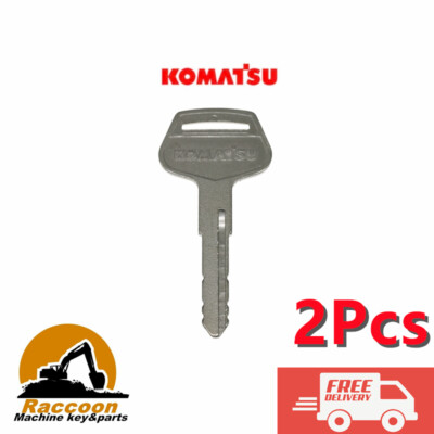 2pcs Fits Komatsu Keys Excavator Dozer Loader Equipment LOGO | eBay Australia