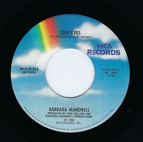 Barbara Mandrell 45 Crackers / Using Him To Get To You on MCA VG ...