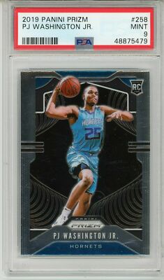 PJ WASHINGTON JR. PSA 9 2019 PANINI PRIZM #258 ROOKIE HORNETS RC Qty | eBay