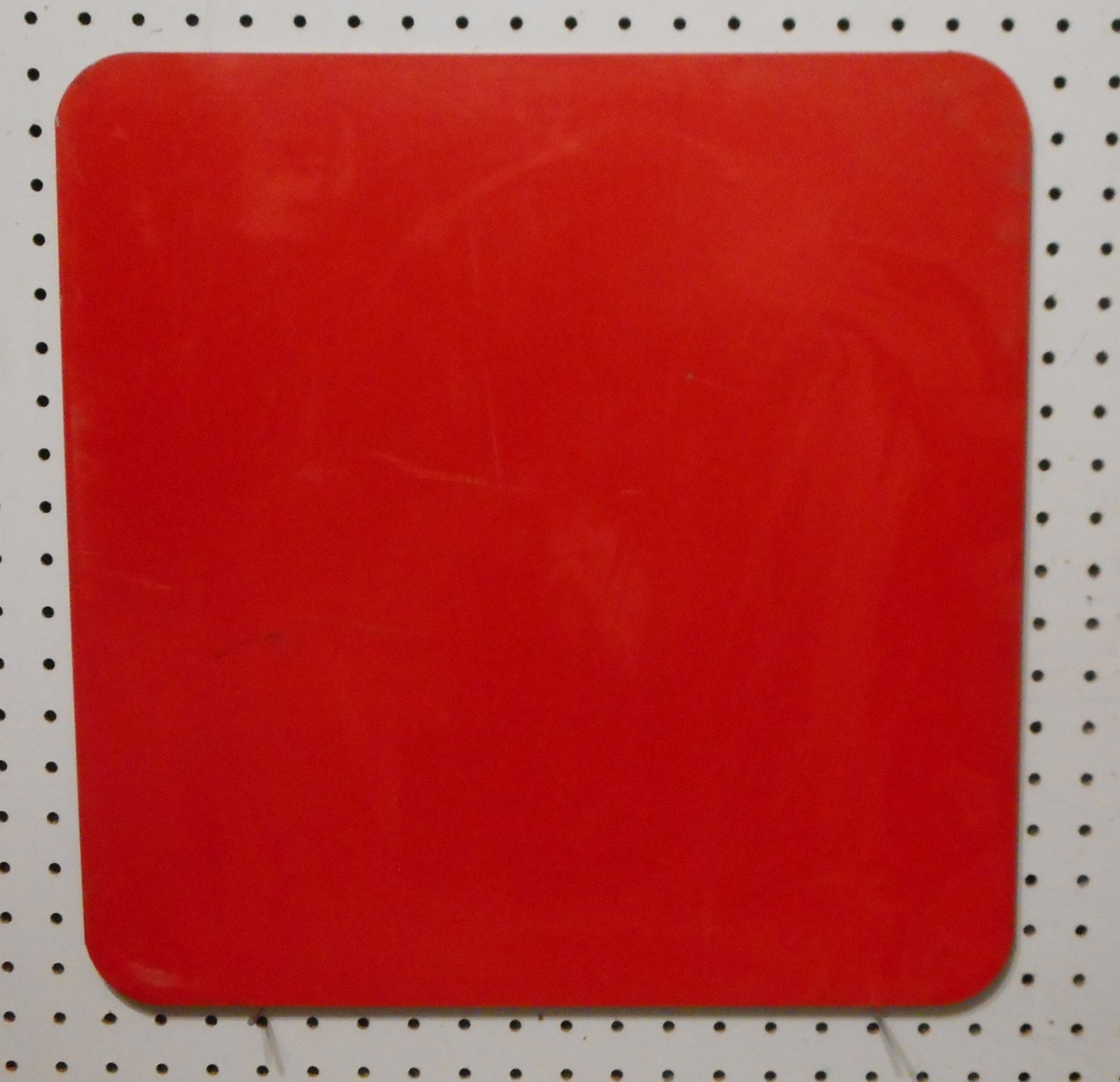 USED SOLID RED REFLECTIVE SIGN FOR DANGERS(2), w/9 REFLECTORS (1 only ...