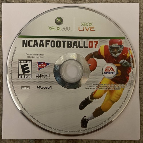 🔥 NCAA Football 07 (OG Xbox/360, 2006) VG Disc Only. See Description | eBay