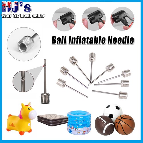 2-20x Ball Pump Air Inflator Sports Pin Soccer Football Basketball ...