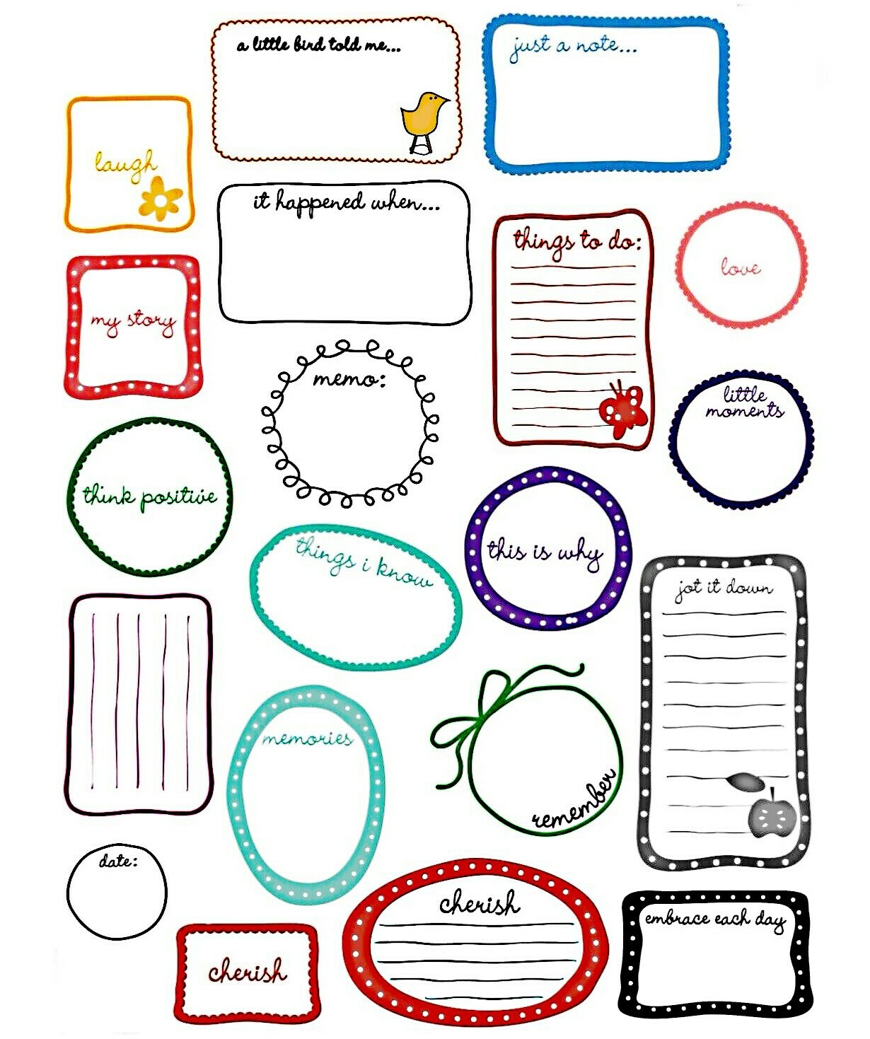 Planner Stickers Journal Reminder Labels To Do List Icons Functional ...