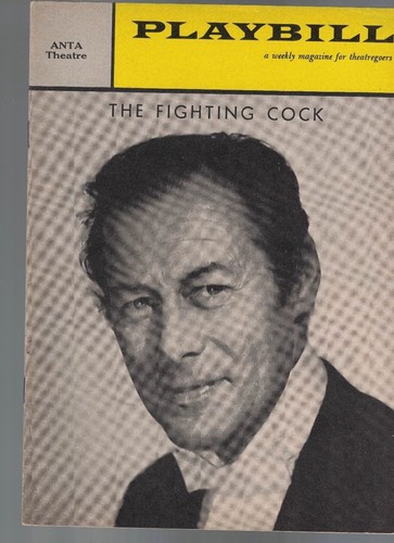 The Fighting Cock Playbill February 1 1960 Roddy McDowall Rex Harrison ...
