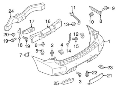 85220-1LA0A Nissan Bracket-rear bumper side, rh 852201LA0A, New Genuine ...