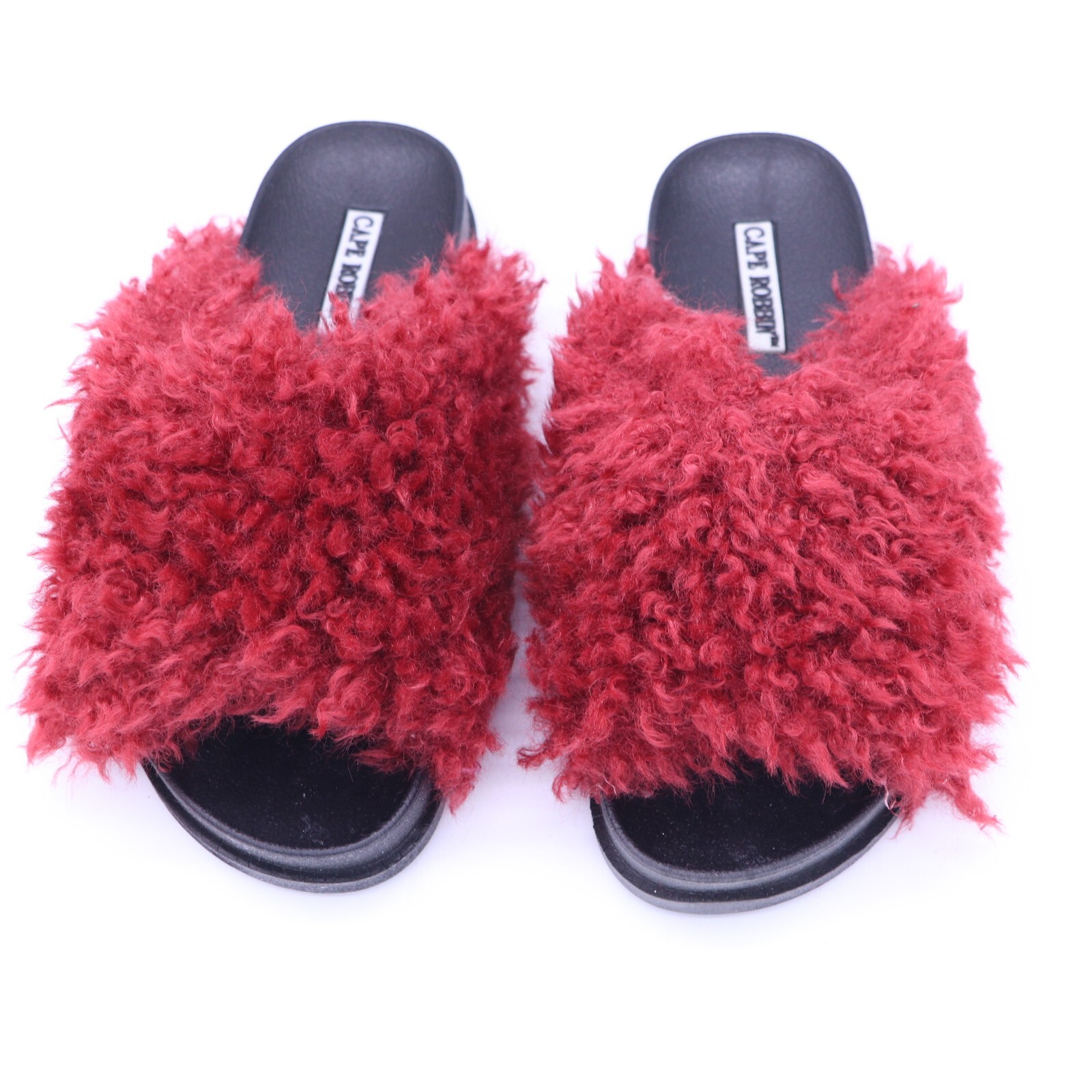 CAPE ROBBIN MOIRA-34 FUZZY SANDALS SLIDES FLATS SHOES SLIPPERS CHOOSE ...