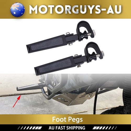 For Harley 1"-1-1/4" Motorcycle Foot Pegs Rests U-Clamp Highway Engine ...