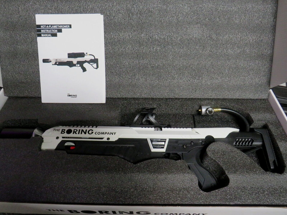 The Boring Company Elon Musk Tesla NOT A FLAME THROWER toy # 3131 LOW ...
