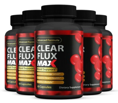 (5 Pack) Clear Flux MAX Pills, ClearFlux Blood Cleanse, Blood Support Formula | eBay