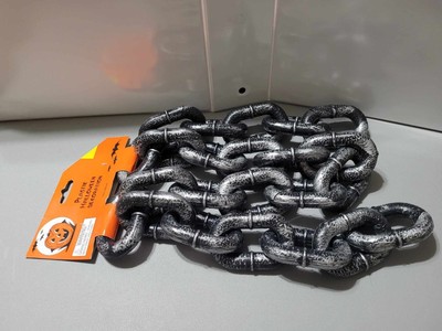 Halloween Decoration-Prop Plastic Silver Chain 43 in. | eBay