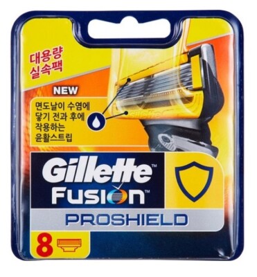 Gillette Proshield Yellow Razor Blade Refill 8pcs Men For Sensitive ...