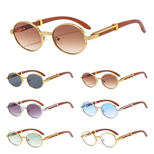 Classic Vintage Round Sunglasses Small Frame Punk Sunglasses for Women ...