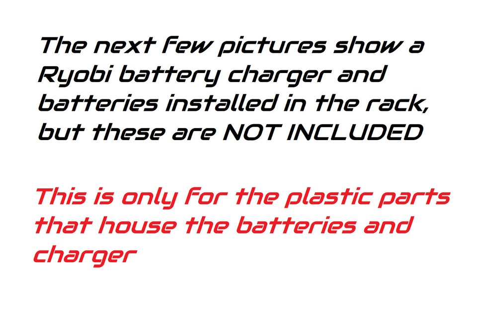 Battery Storage Rack & Charger Holder for Ryobi AP4001 TEK4 4V Lithium ...
