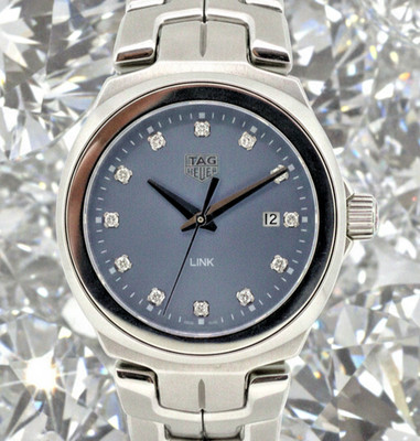 Tag Heuer ladies diamond and MOP Link watch near mint serviced 1 year ...