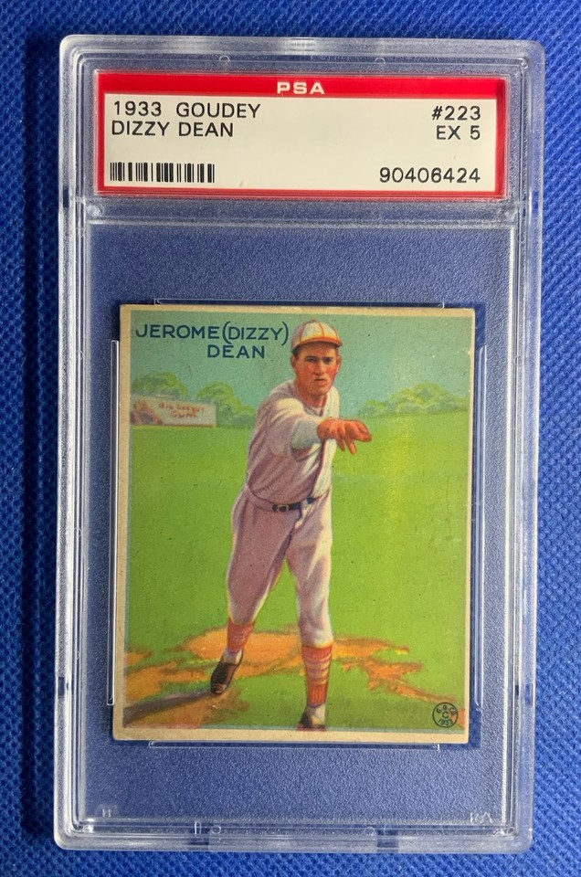 1933 Goudey #223 Dizzy Dean St. Louis Cardinals HOF PSA 5 | eBay