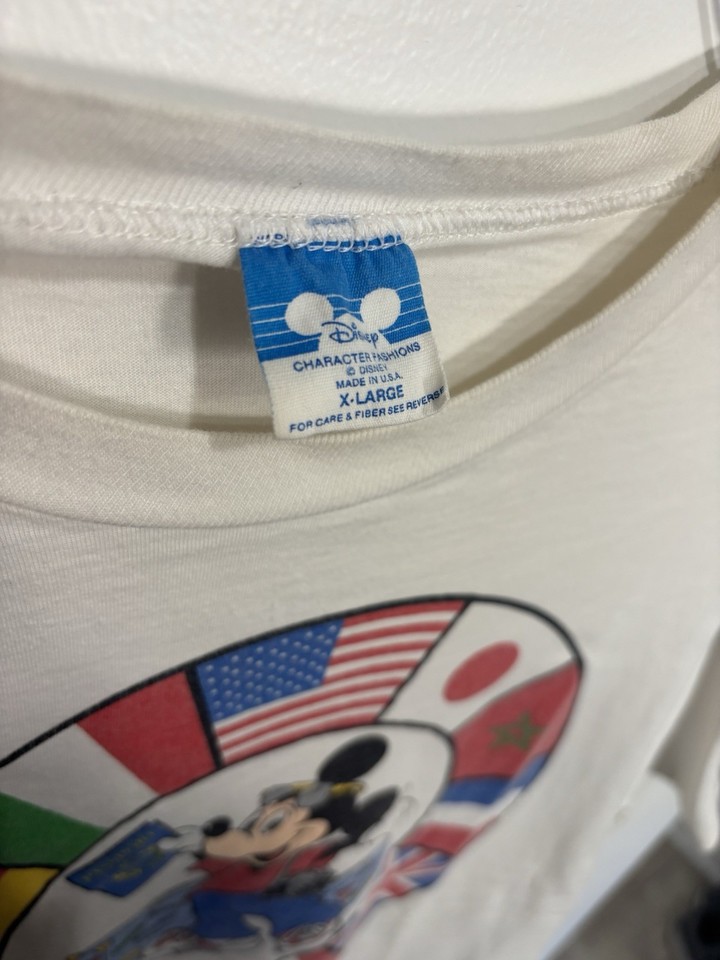 Vintage Walt Disney Mickey Mouse Epcot Center T-Shirt 21x28 | eBay