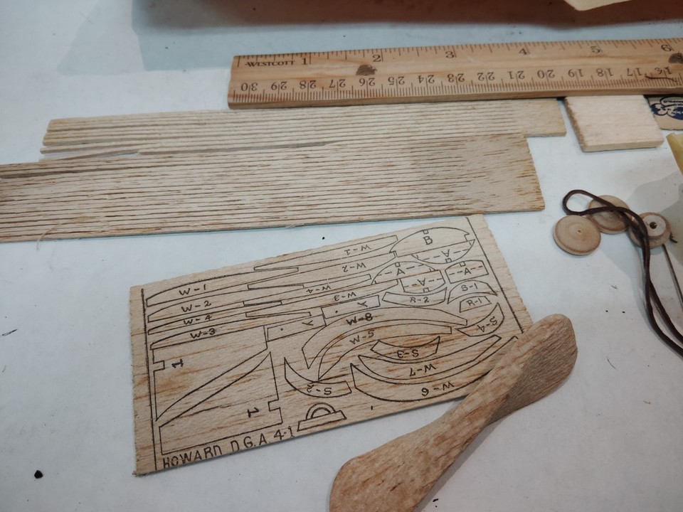 Vintage Hi-Flier - Howard D. G. A. 4-1 - Balsa Wood Flying Model Kit ...