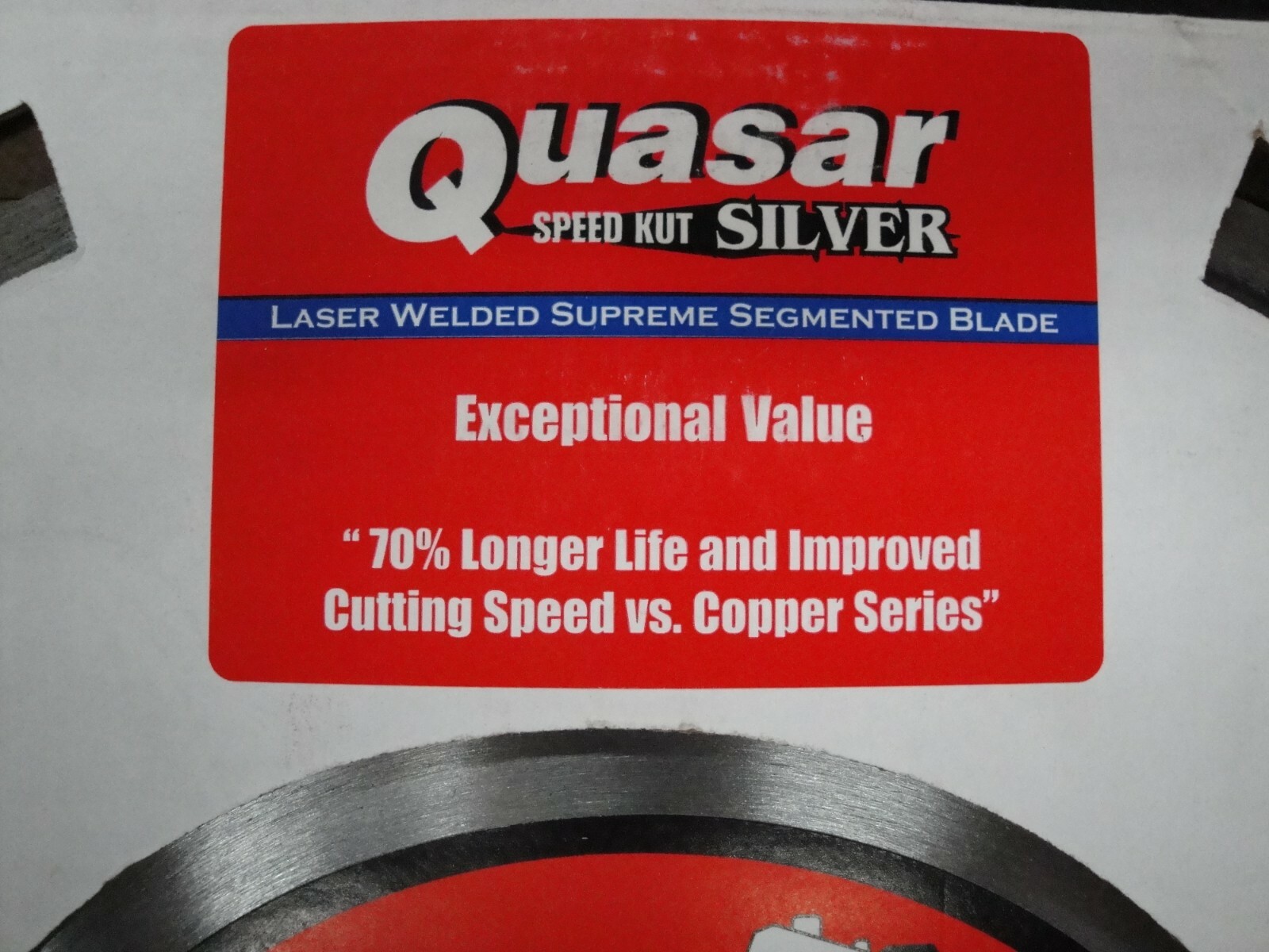 NEW Quasar Speed Kut Silver K200 14" Segmented Diamond Demo Saw Blade ...