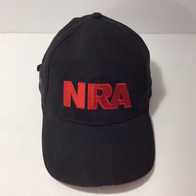 NRA Baseball Cap Hat Embroidered With Red Logo On Front Stand And Fight ...