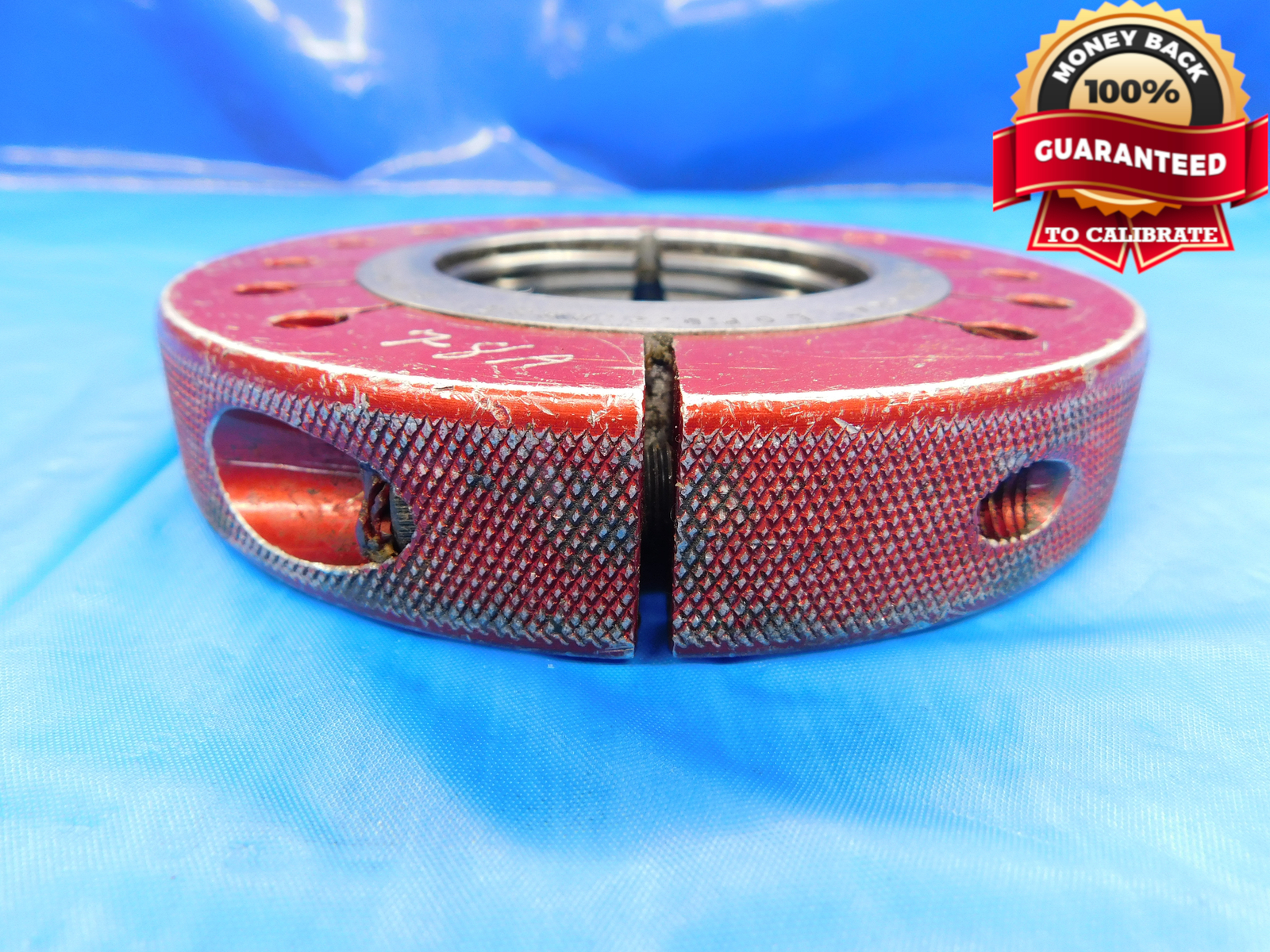 2 1/8 8 UN 2A THREAD RING GAGE 2.125 2.1250 NO GO ONLY P.D. = 2.0335 ...