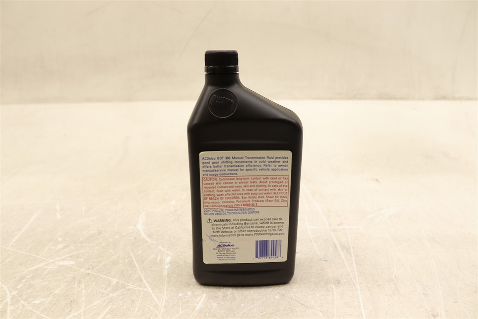 NEW ACDelco SAE 70W GL-4 BOT 303 Manual Transmission Fluid 1 Quart 10 ...