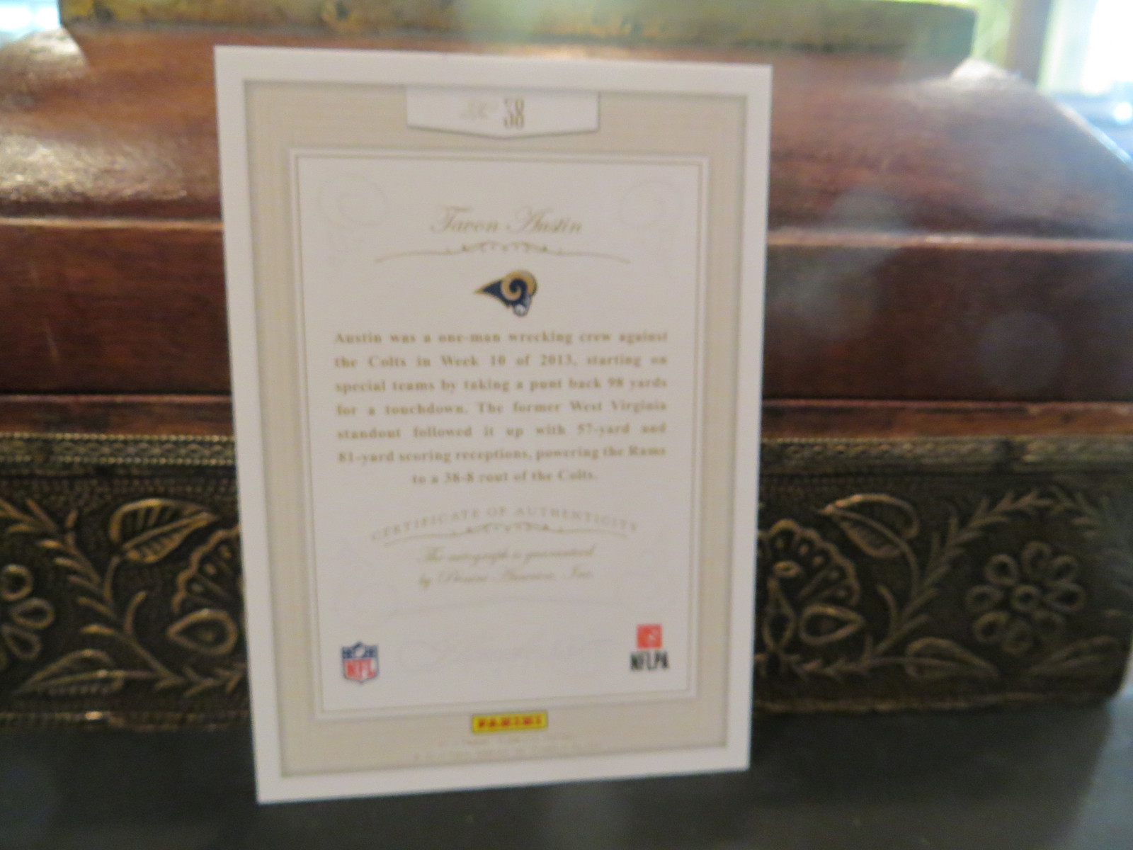 Panini Flawless Autograph Rams Ruby Auto Tavon Austin 06/15 2014 | eBay