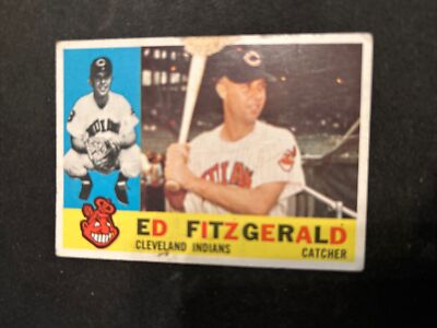 1960 Topps Baseball Card #423 Ed Fitzgerald Cleveland Indians F/G Free ...