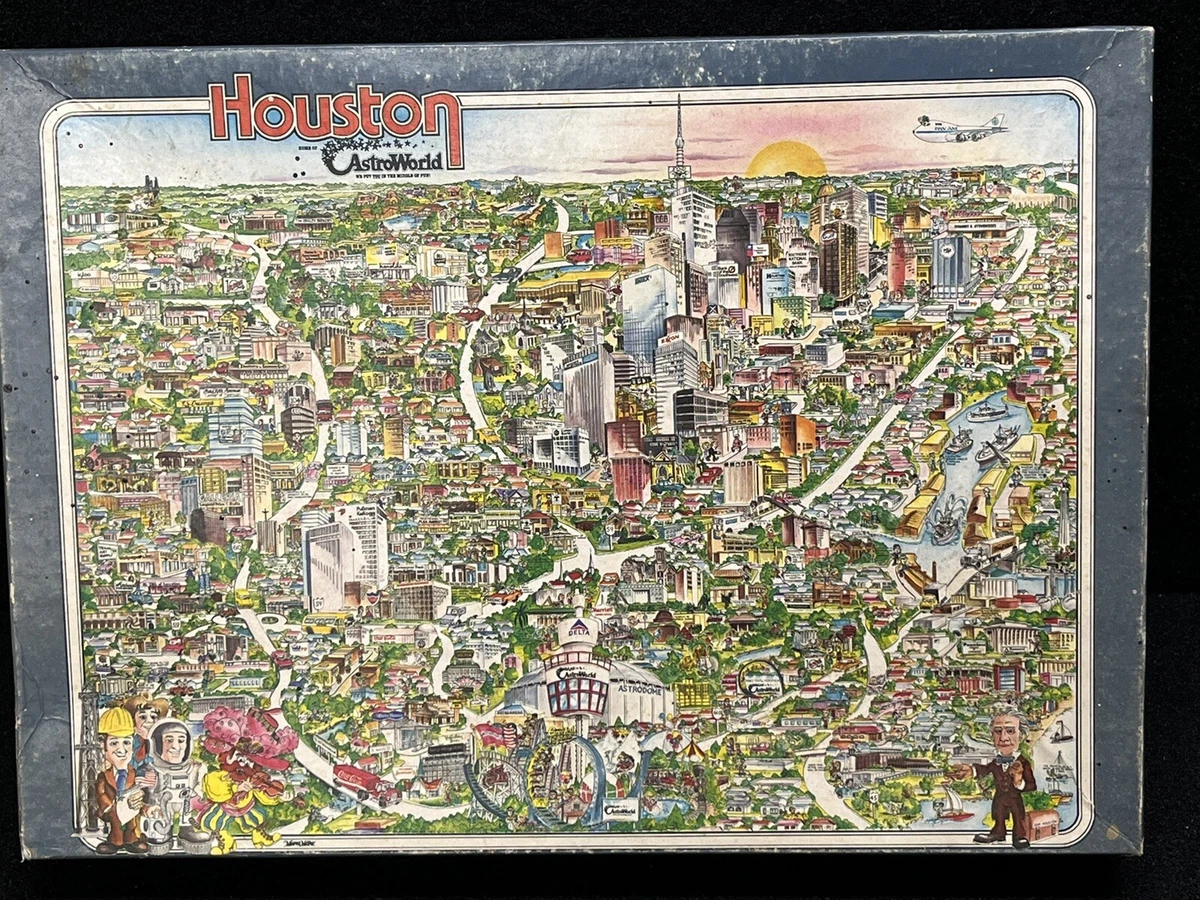 Houston Texas Astroworld Memorabilia Puzzle