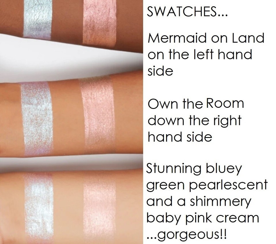 Cream Eyeshadow highlighter INC.redible Mermaid pearl shimmer pink aqua ...