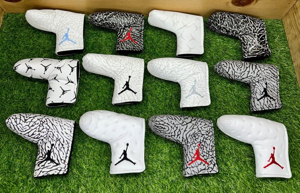 Air Jordan Blade Putter Cover Elephant print Magnetic Upcycled Hand ...