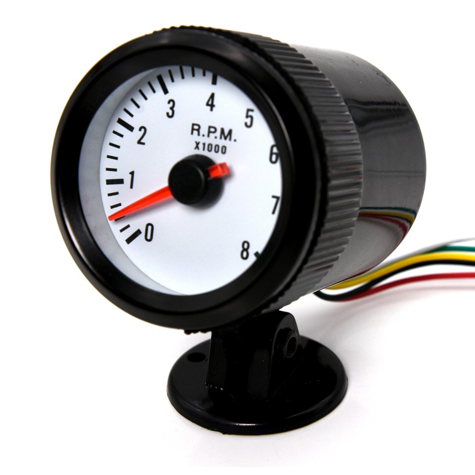 Car Auto 2" 52mm Digital Blue LED Tacho Tachometer Gauge 0-8000 RPM ...