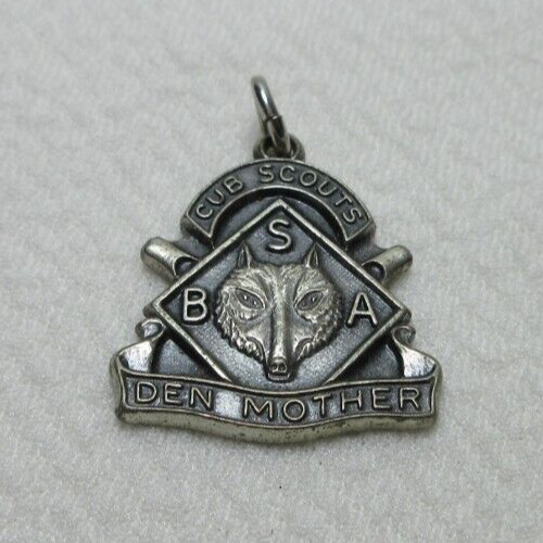 VINTAGE CUB SCOUTS DEN MOTHER STERLING SILVER CHARM F… - Gem