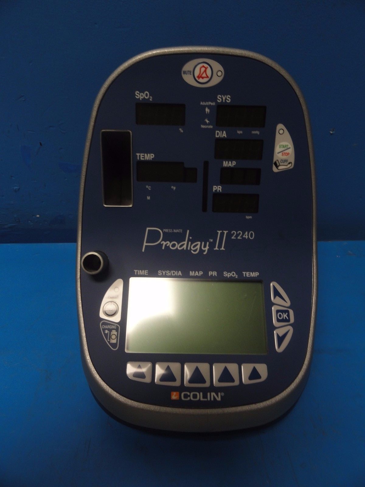 Colin Press-Mate Prodigy II 2240 Patient Monitor (NBP SpO2 Temp ...