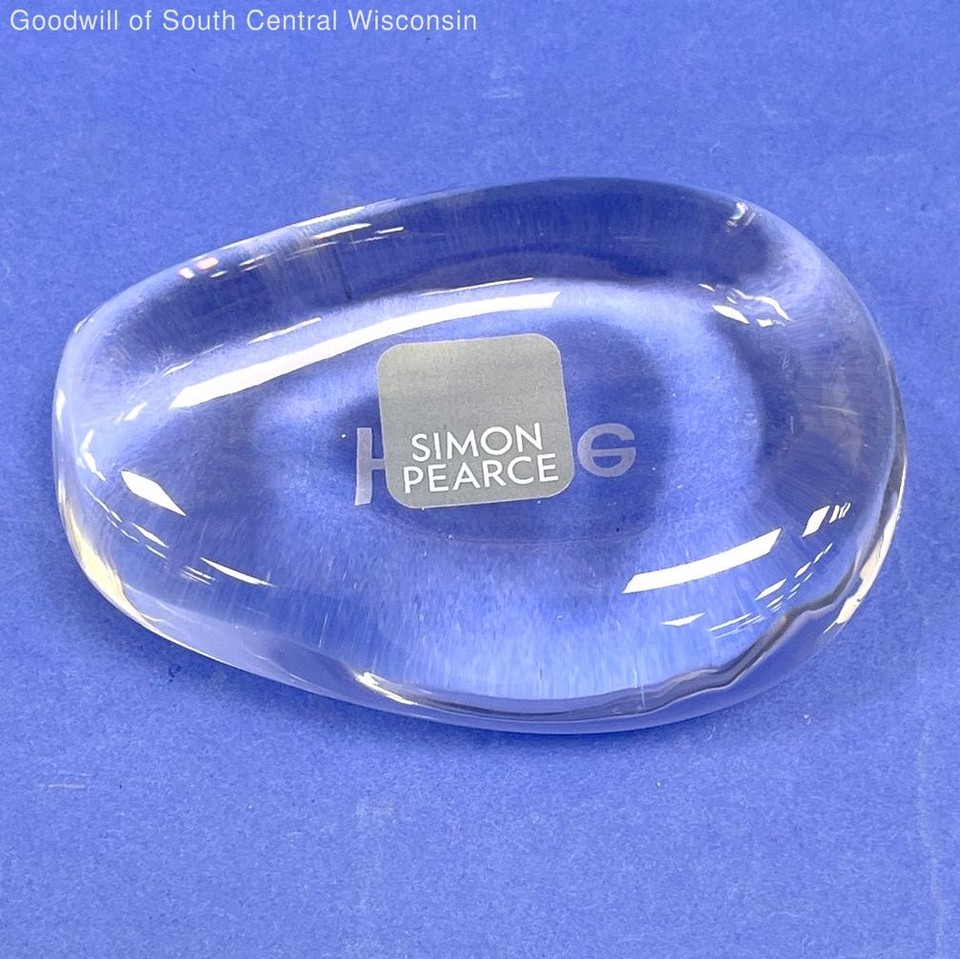 Simon Pearce Clear Glass "Hope" Paperweight | eBay