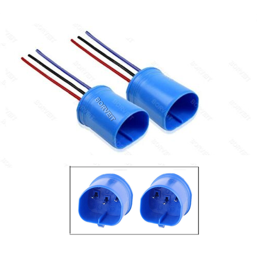 Wire Pigtail Male 9007 HB5 Two Harness Head Light Socket Connector ...