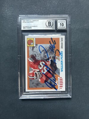 2005 Topps A.A. W. "The Fridge" Perry.Clemson Auto.BAS 10 Autograph ...