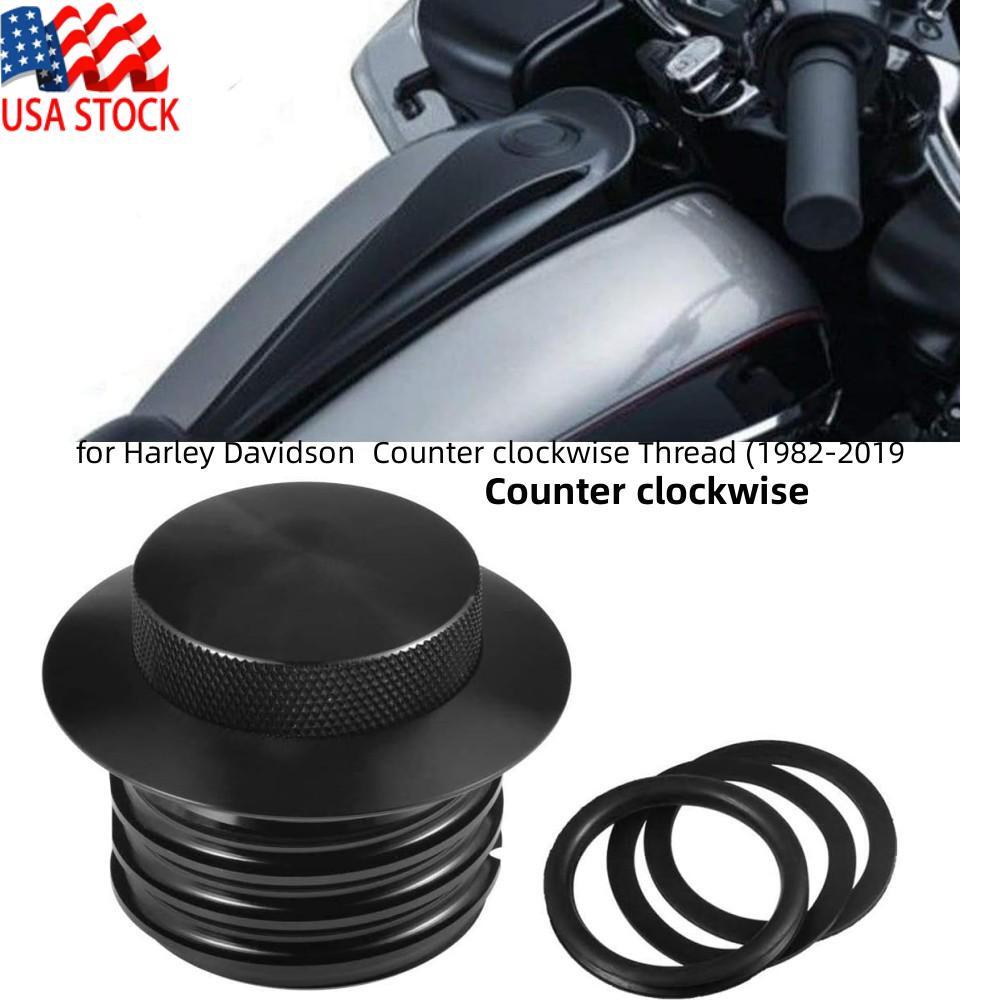 Aluminum Pop-up Tank Gas Cap Black Vented Flush Mount CNC Cap Fuel for ...