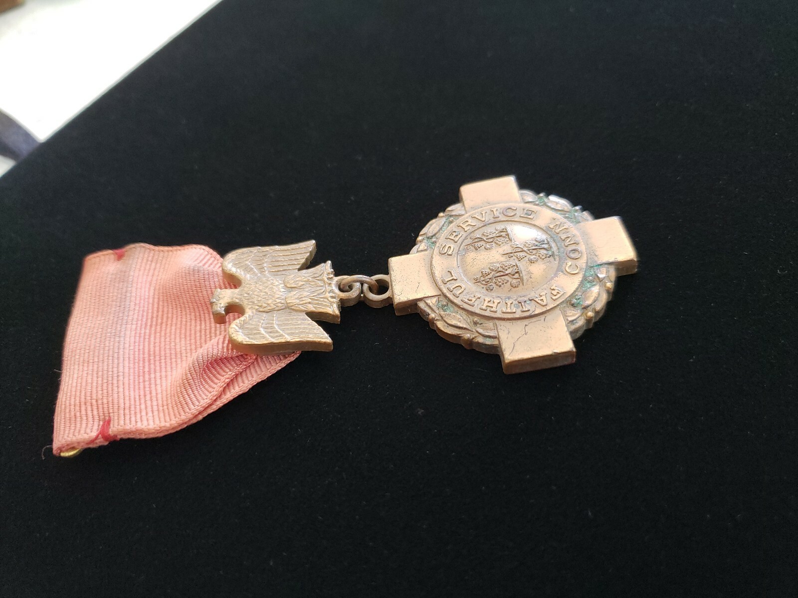 Antique Solid Bronze State Connecticut National Guard Faithful Service ...